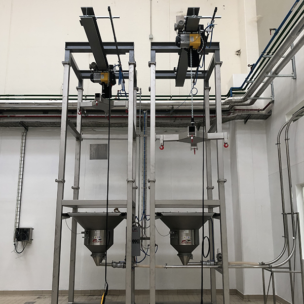 Big bag emptying station